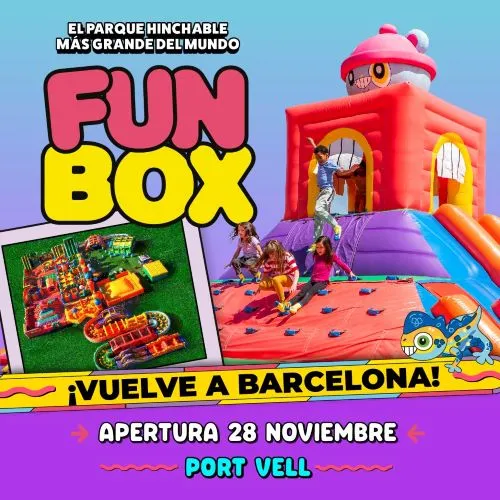 Parque hinchable Funbox - Barcelona | Venta OFICIAL de entradas
