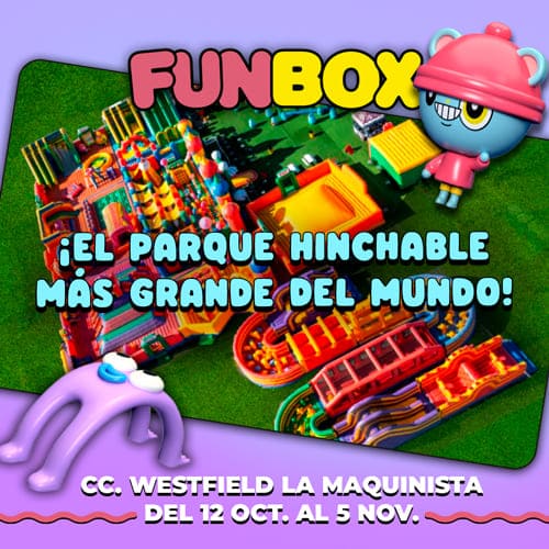 Parque hinchable Funbox - Barcelona | Venta OFICIAL de entradas