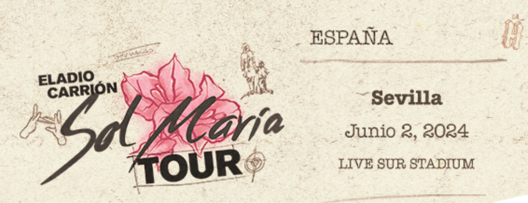 Entradas Eladio Carrión – Sol María Tour